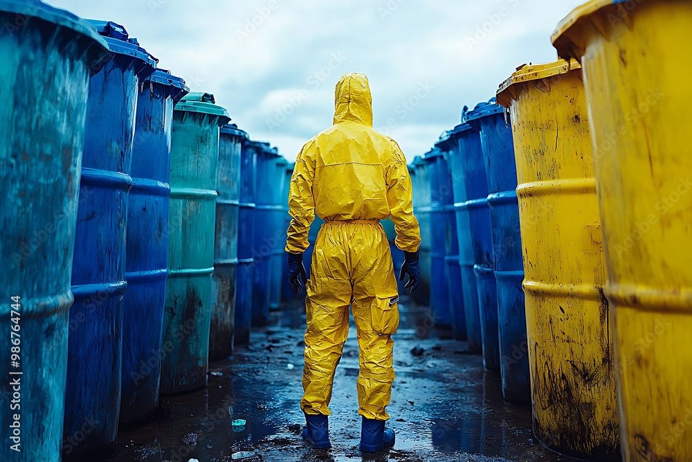 Hazardous waste management enhanced AI in waste management visualized ...