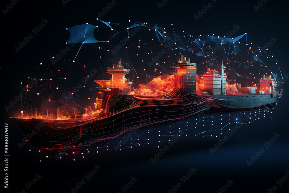 Roadmap visualizing Ai driven shipping route optimization within shipping freight showing how AI ...