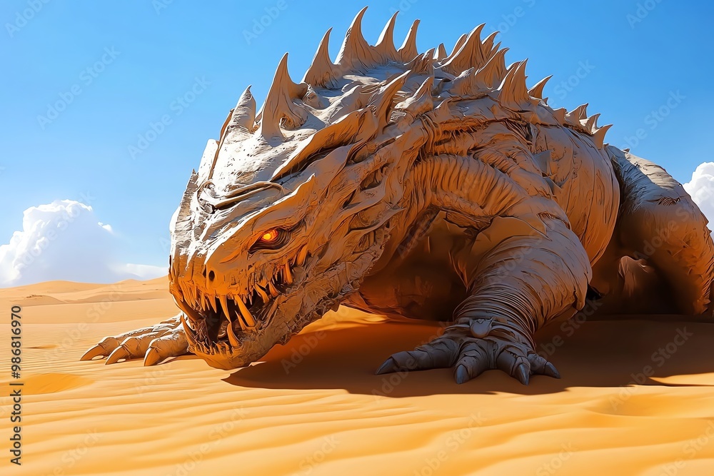 Desert fantasy science fiction showcases otherworldly creatures that ...