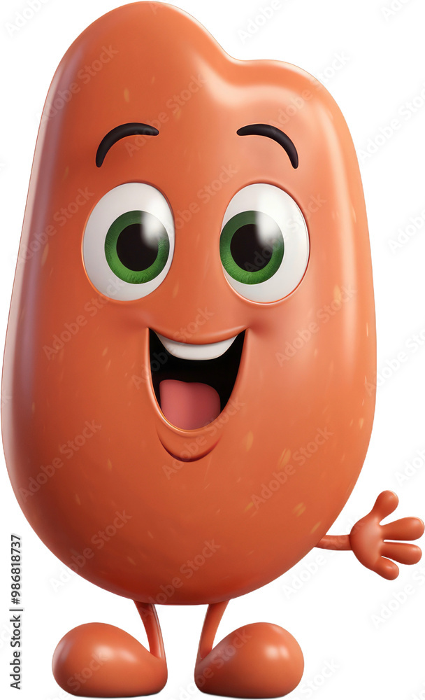 Cute Cartoon Tamarind Character isolated on transparent png background ...