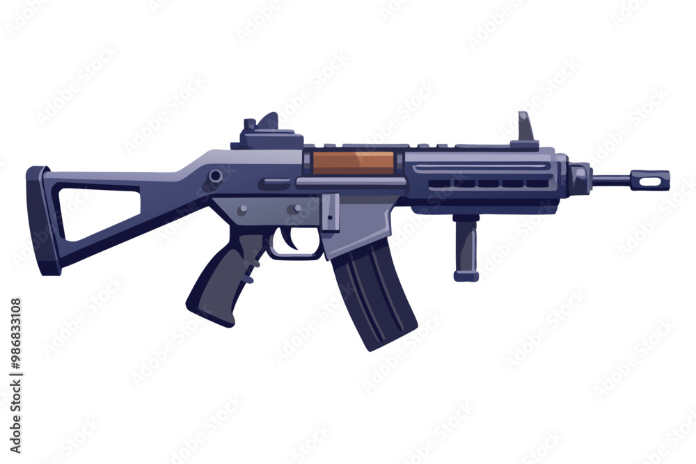 Firearms army rifle bullpup. Weapons guns.Set submachine gun modern ...