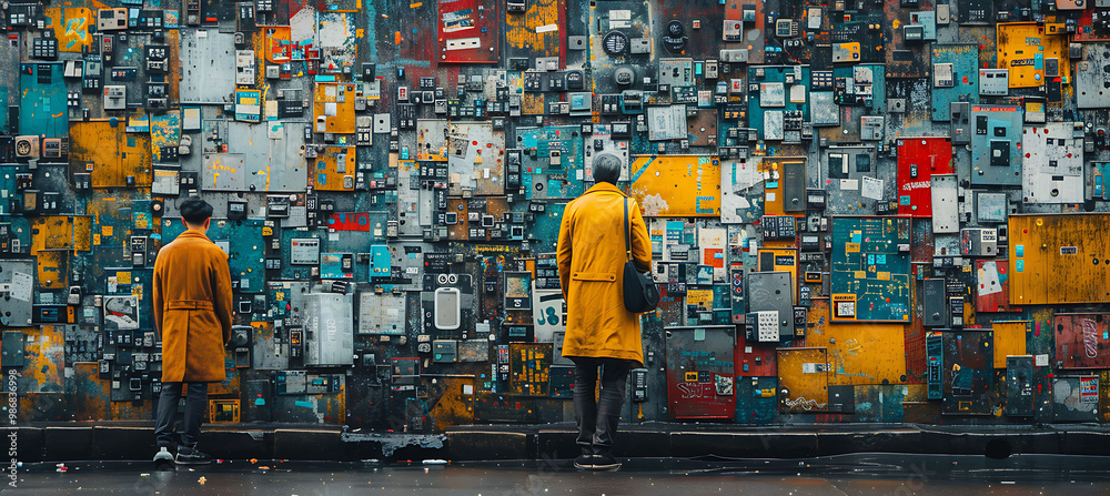 Urban waste management enhanced AI depicted in a collage where AI ...