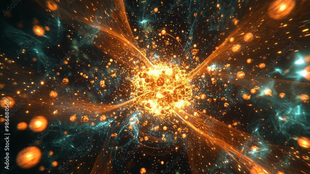 Energetic 3D Fission Reaction Simulation with Neutron Collisions and ...