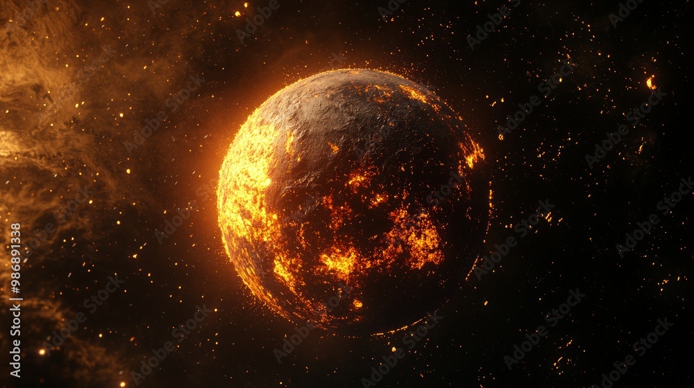 Planet Boiling in the Dark - 3D Model with Heat Flashes in Global ...