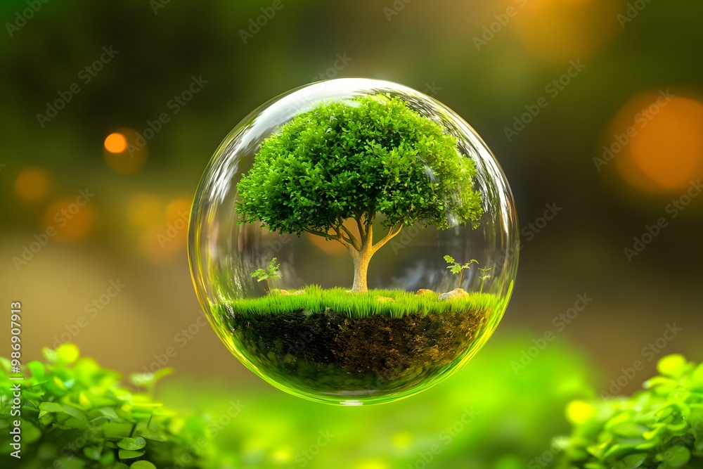 Tree in a Bubble Nature Environment Sustainability Ecology Growth Green ...