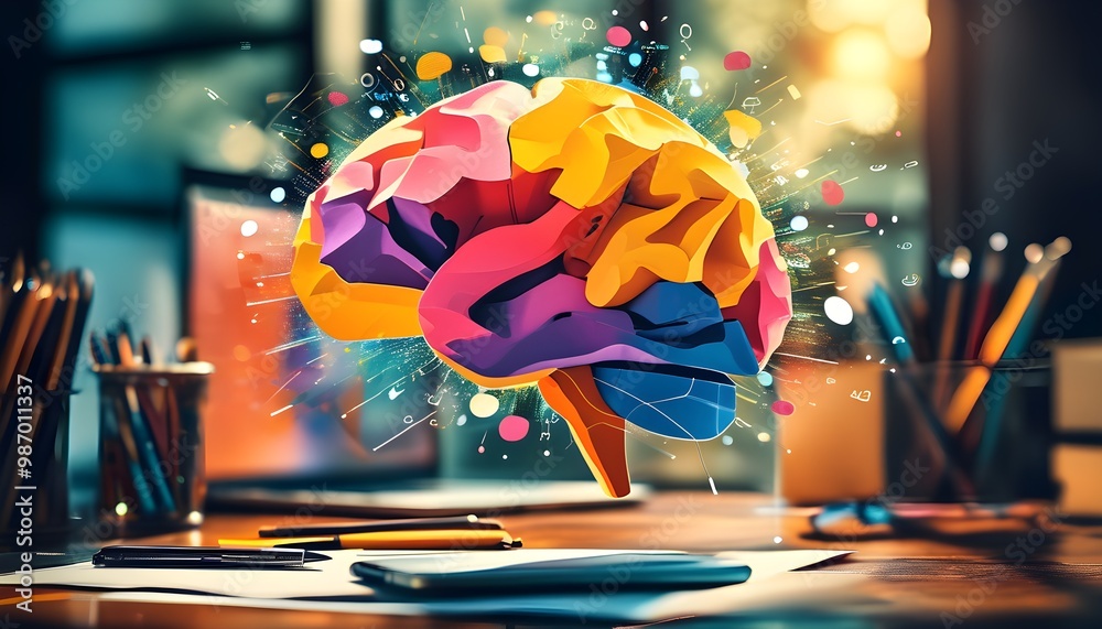 Dynamic abstract representation of brainstorming, highlighting ...