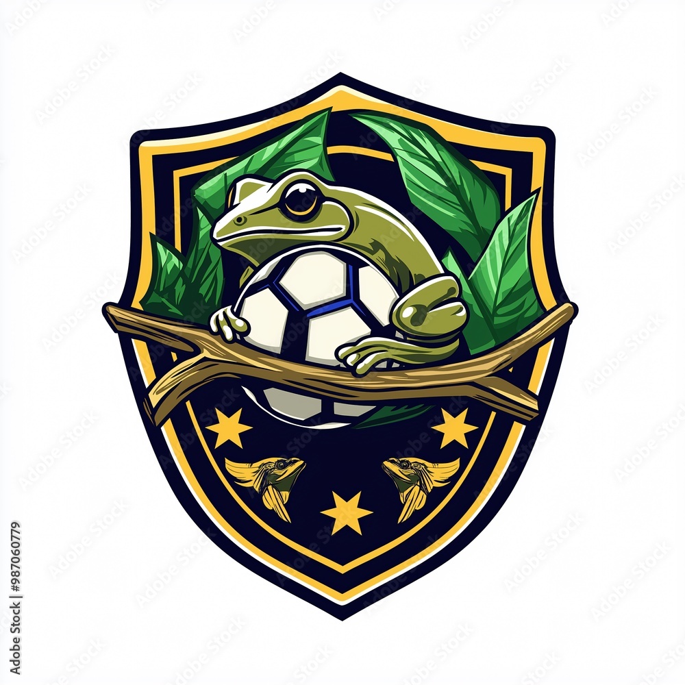 The gold eagle emblem on the Soviet military coat of arms, a heraldic ...