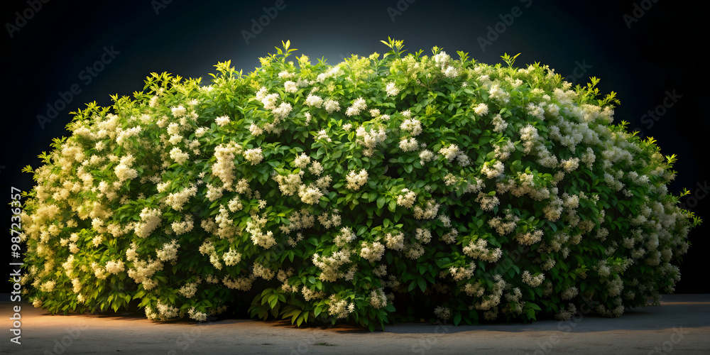 Night jasmine shrub in full bloom perfect for architectural ...