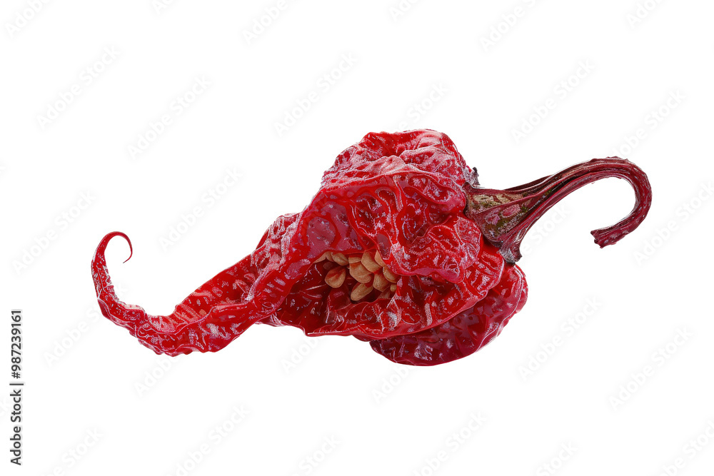 Carolina Reaper Chili on Clear Transparent Background High Resolution ...