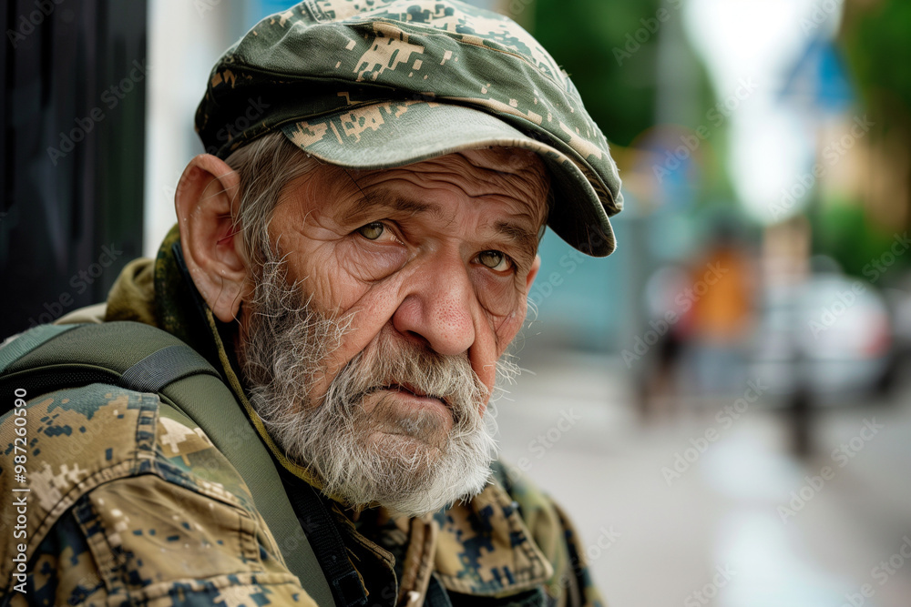 War Veteran on the Street representing the harsh reality of ...