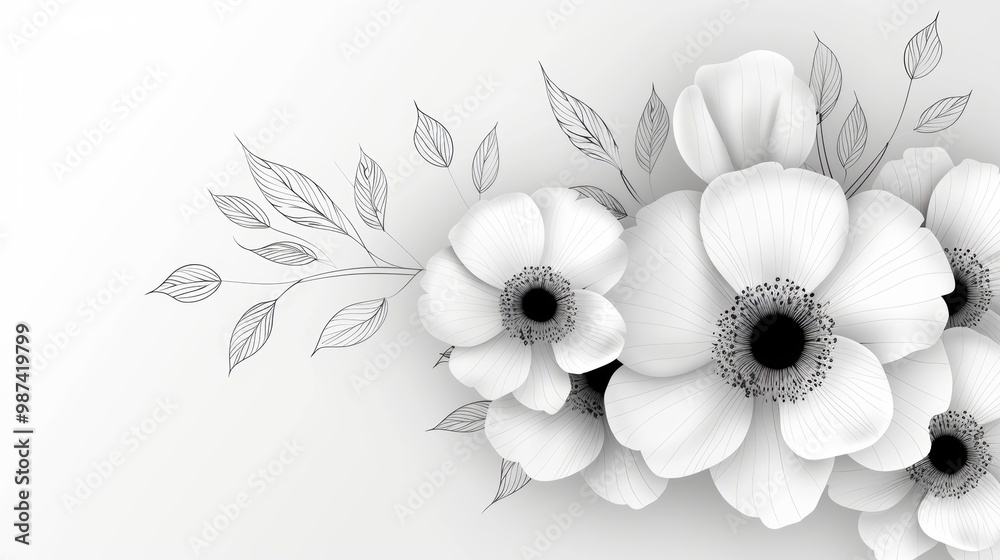 Intricate floral designs with very easy to color clean outlines and ...