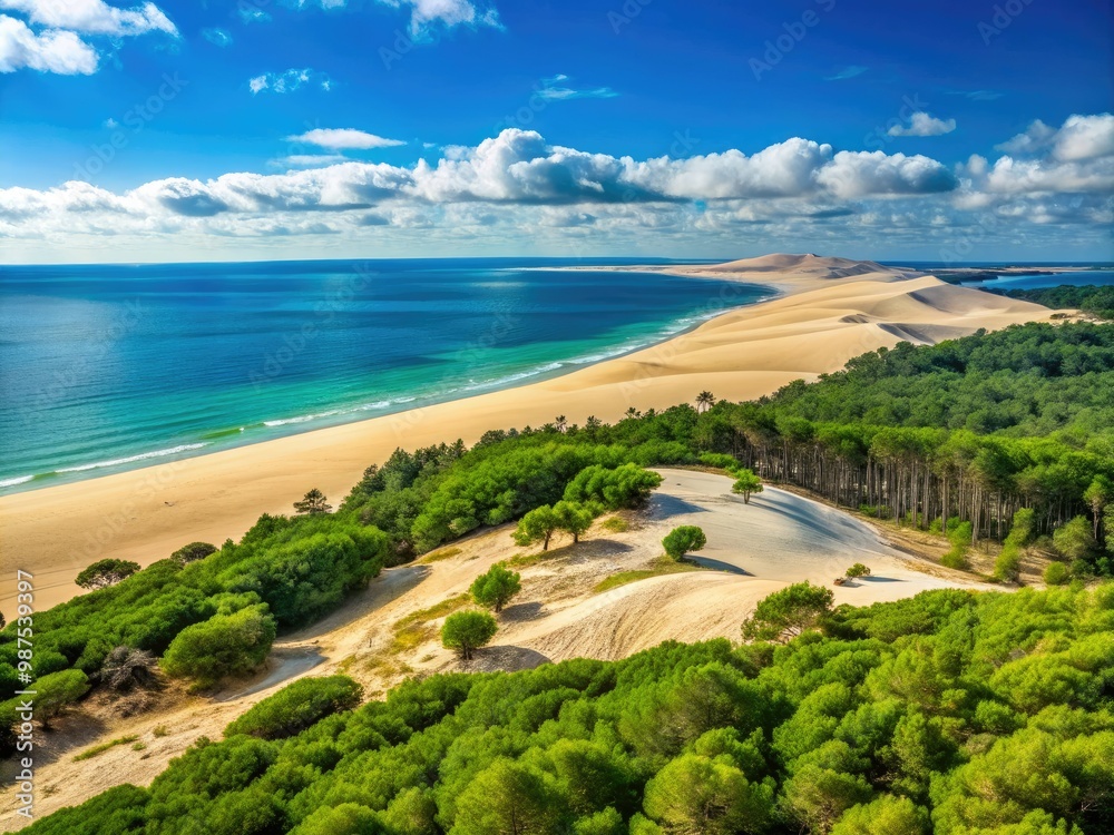* Here, breathtaking Cap Ferret's iconic sand dunes slope towards the ...