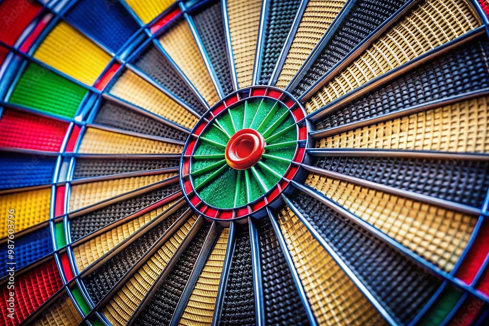Colorful Dart Board Background for Games, Competitions, and Recreation ...