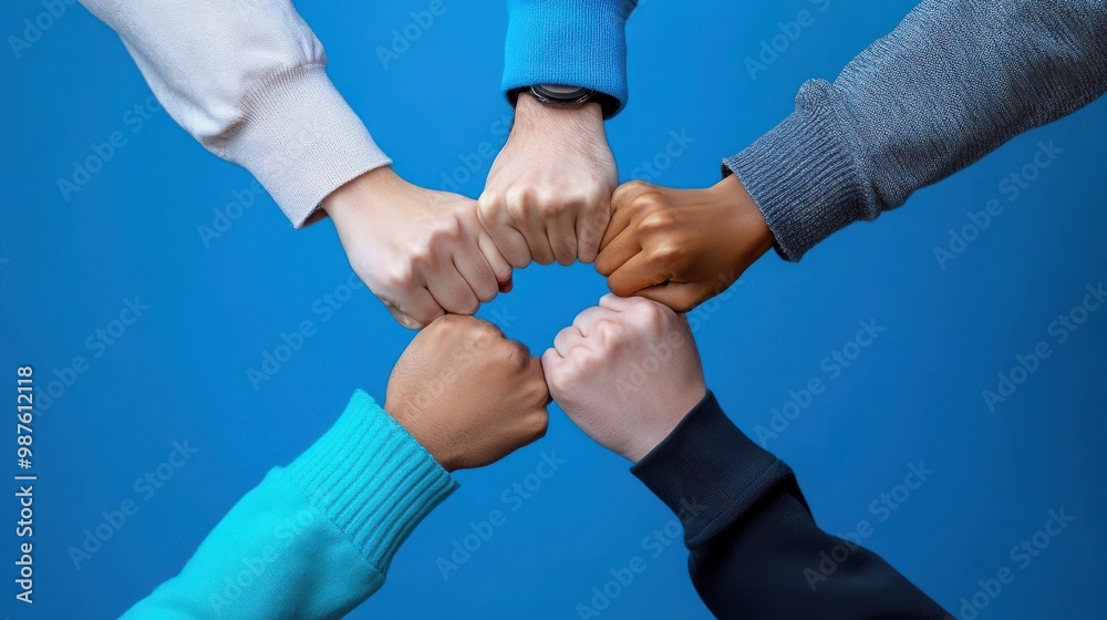 Teamwork Unity Collaboration Fist Bump Hands Diverse Hands Hands ...