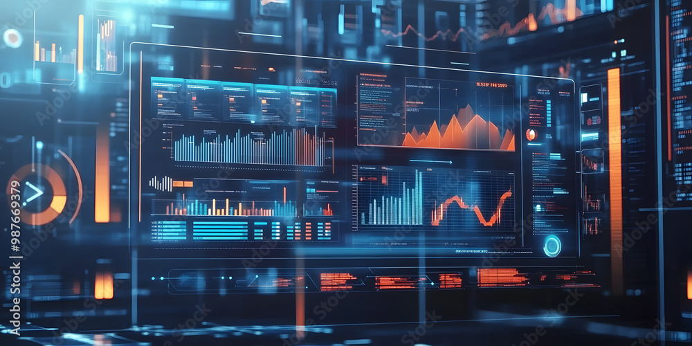 An illustration of business process automation concept, showcasing ...