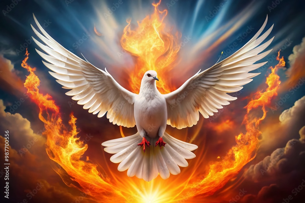 Holy Spirit Symbols in Catholicism: Dove, Flame, and Wind Representing ...