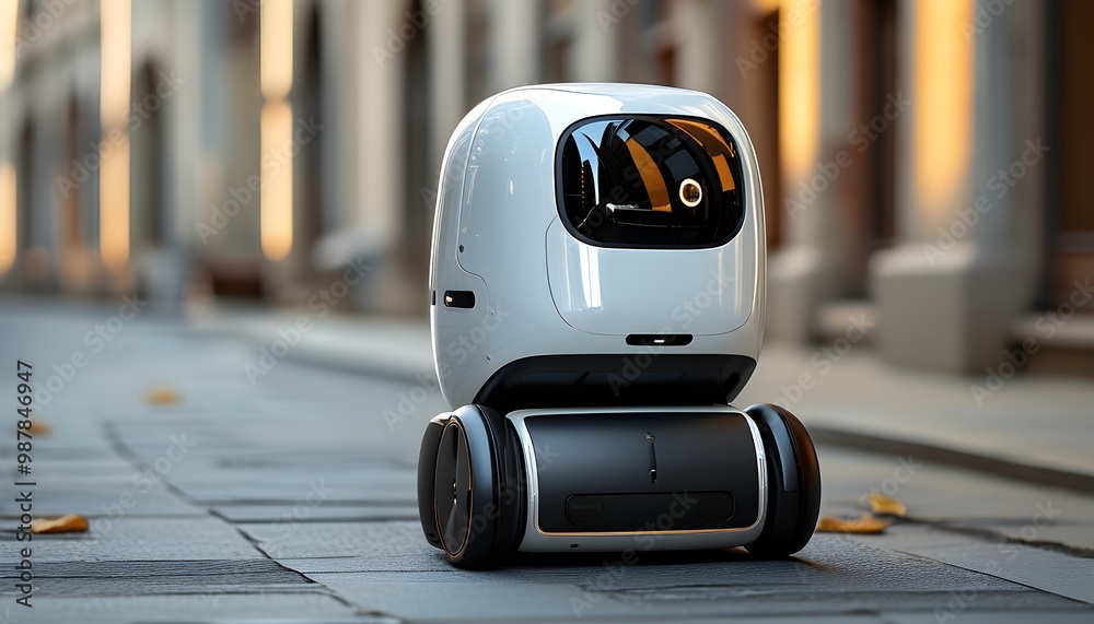 Compact delivery robot transforming last-mile logistics with efficient ...