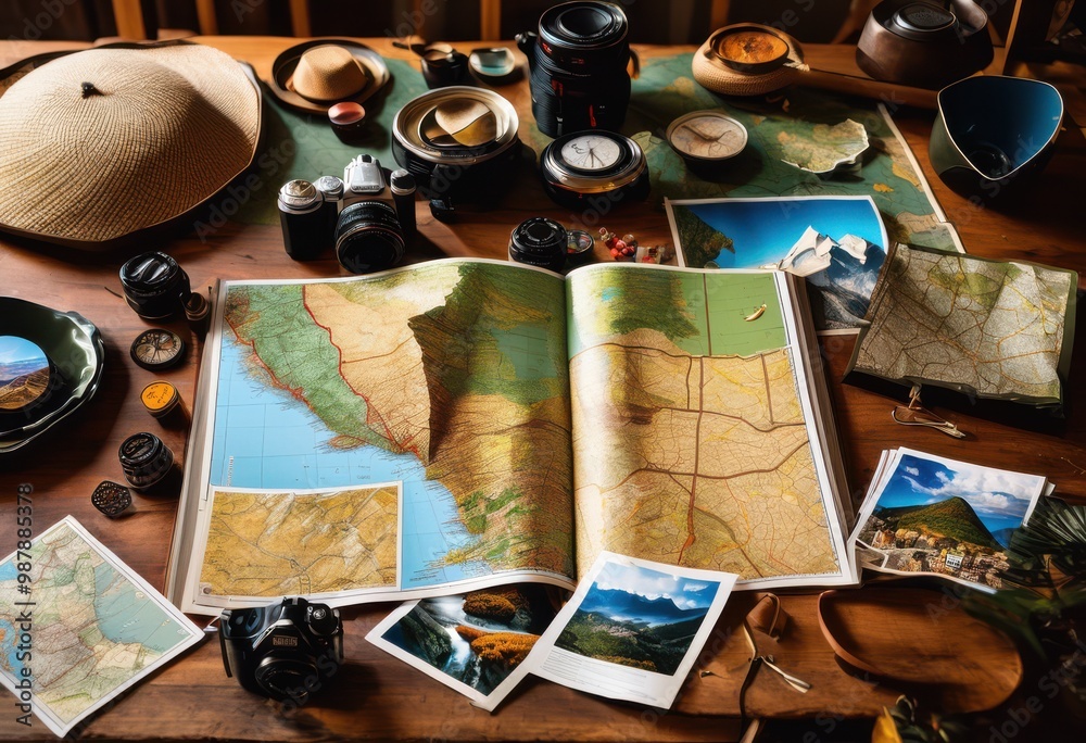 colorful travel itinerary featuring detailed essential engaging ...