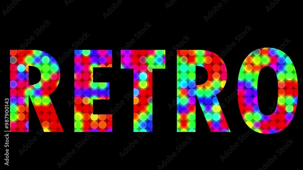Disco colorful light effects on dark background. retro lights. colorful ...