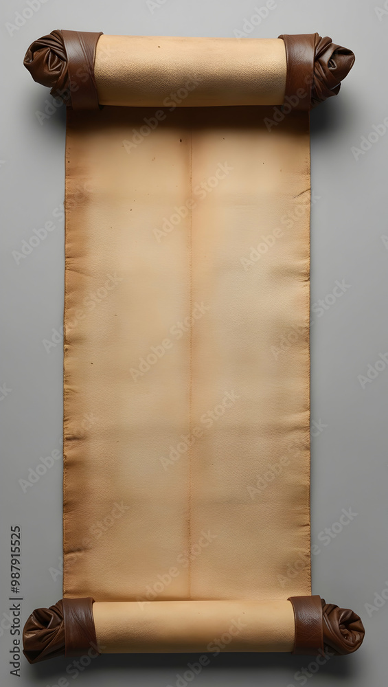Blank Scroll: A Canvas for Ancient Scripts Stock Illustration | Adobe Stock