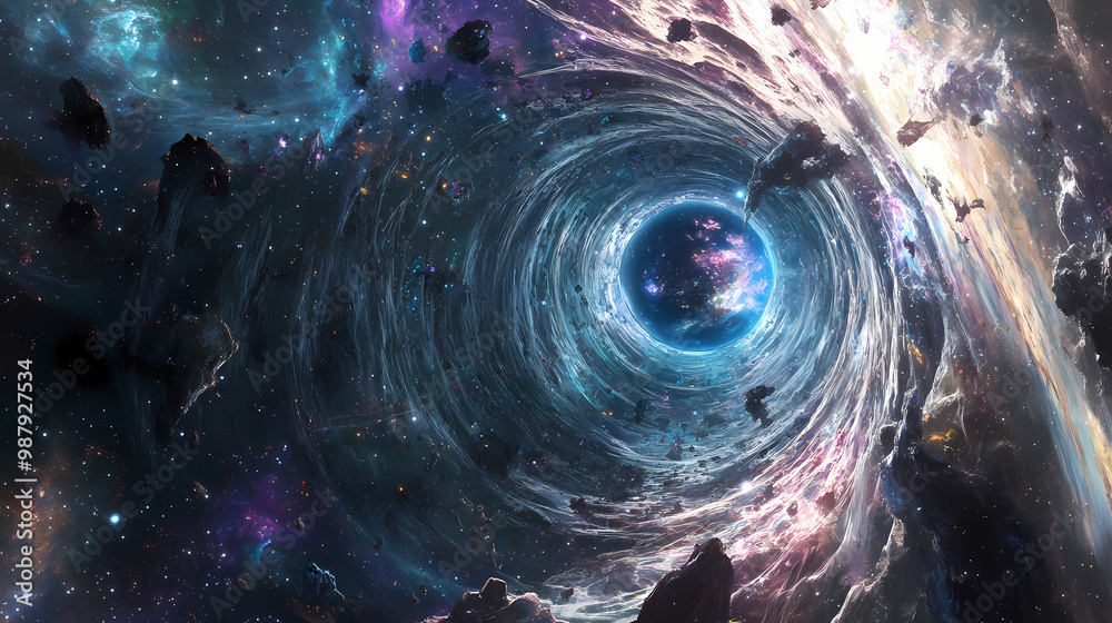 Parallel universe exploration through a wormhole conducted by the ...