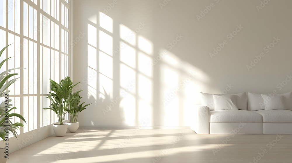 daylight interior room empty sopyspace cosy and comfort interior ...