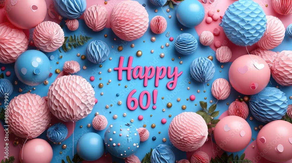 Diamond jubilee: text happy 60 years, celebrating six decades of ...