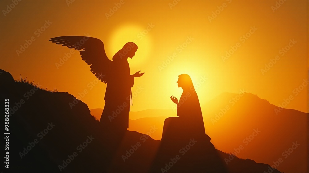 Cinematic realistic, Annunciation to the Blessed Virgin Mary, The ...