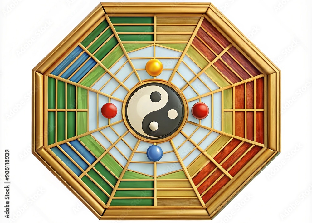 The bagua map harmonizes the eight life areas, incorporating elements ...