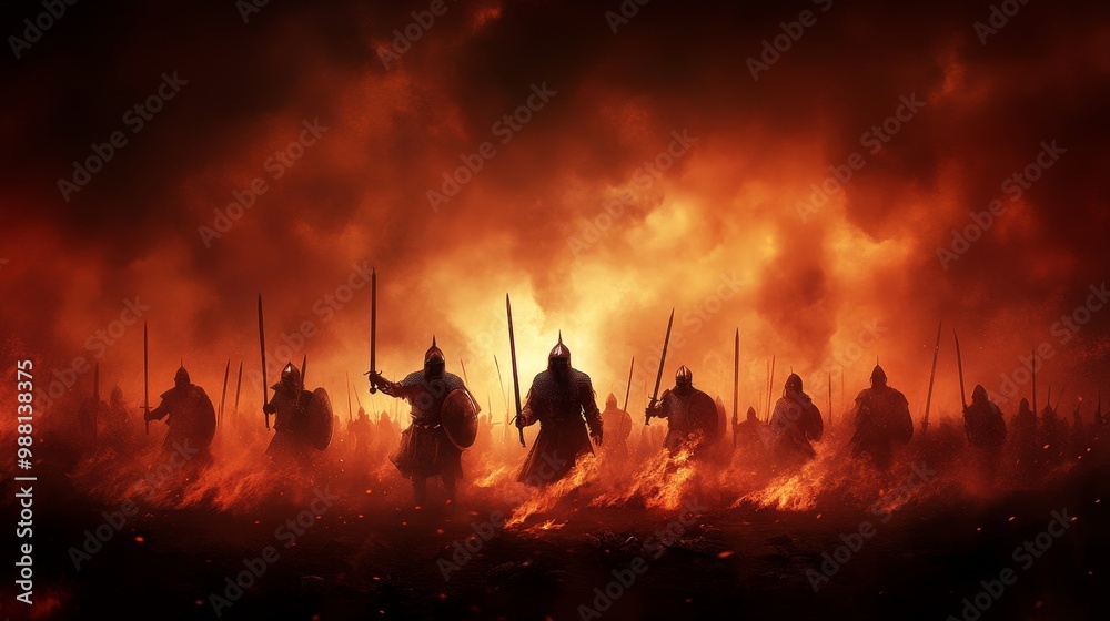 Warriors of Fire: A Fierce Battle in the Heart of the Blaze depicts the ...