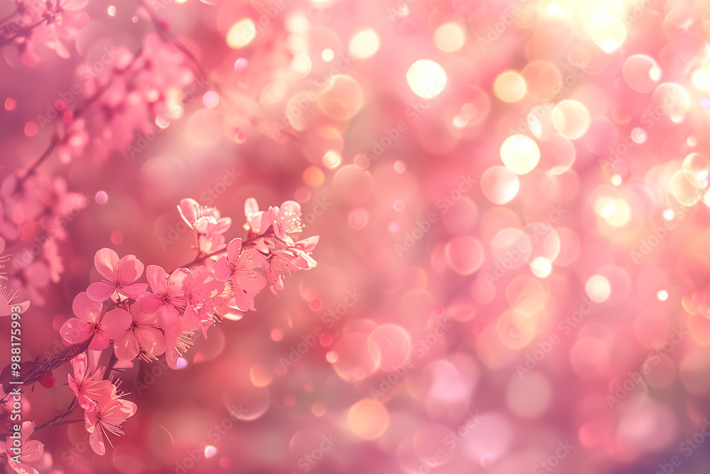 Beautiful abstract bokeh light effect on soft pink backgrounds to ...