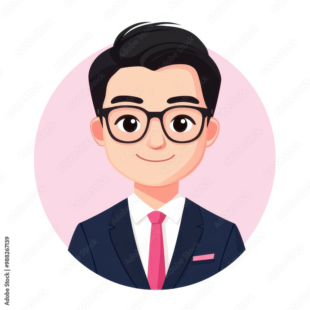 Create a playful cartoon avatar of an auditor that fits perfectly as ...