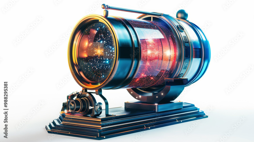 Spectrograph for analyzing the spectra of stars and galaxies isolated ...