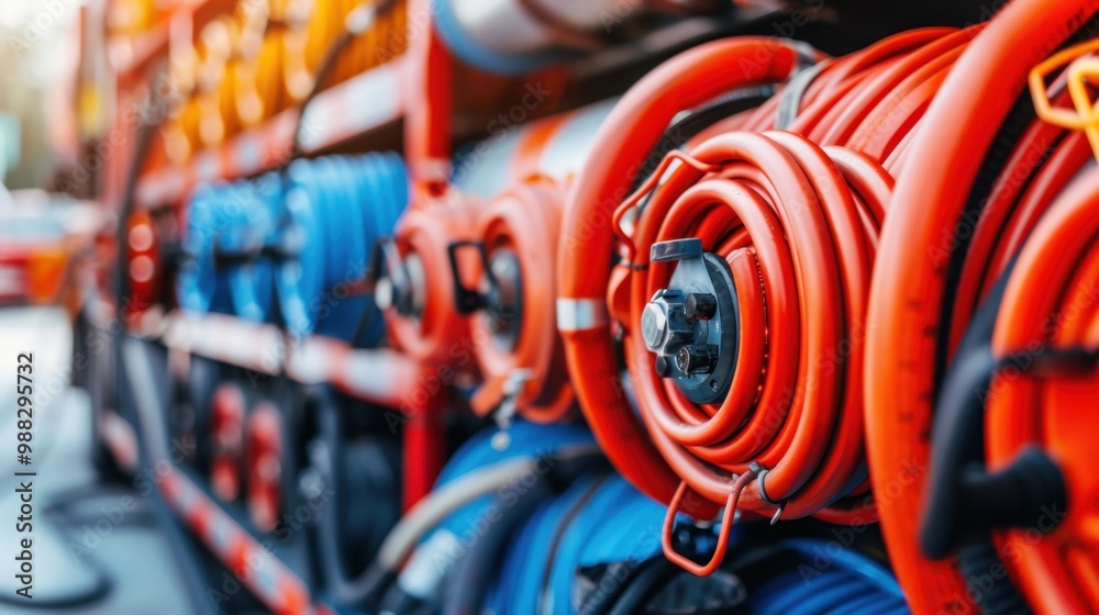 Fire Engine: A key piece of firefighting equipment, this multi ...