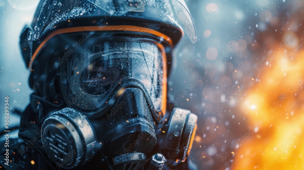 Firefighter Helmet: This sturdy helmet, complete with a face shield ...