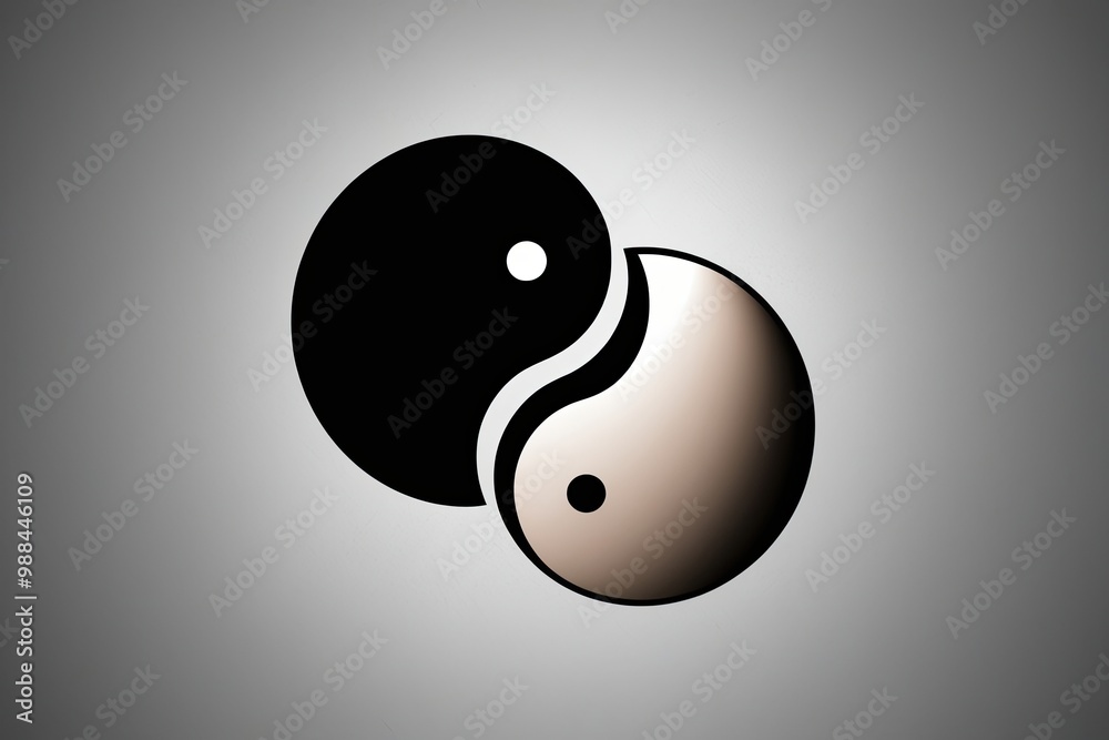 Realistic Yin Yang Design for Achieving Harmony and Balance Stock ...