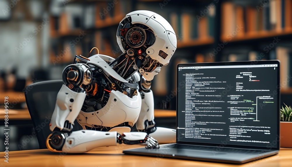 Dynamic visualization of machine learning algorithms showcasing data ...