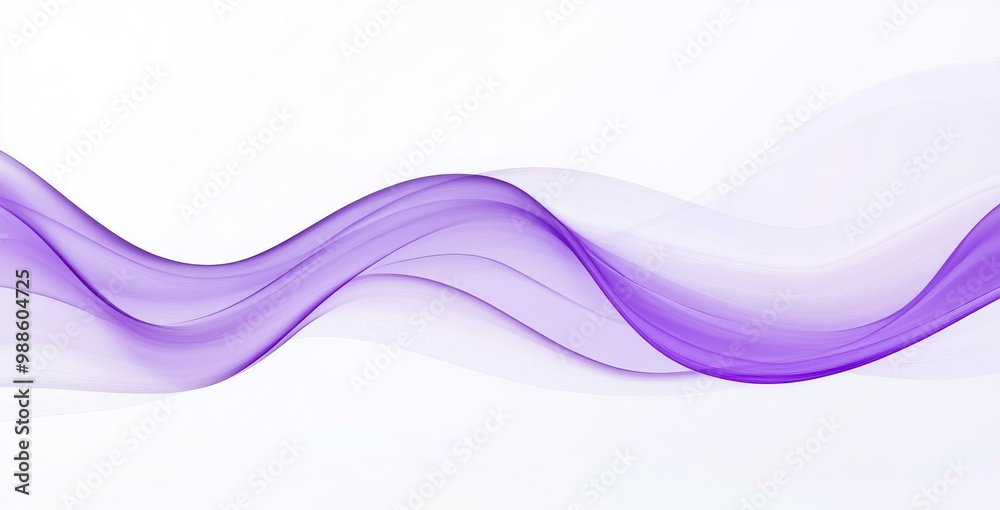 White background with purple curved lines on the bottom edge, a simple ...