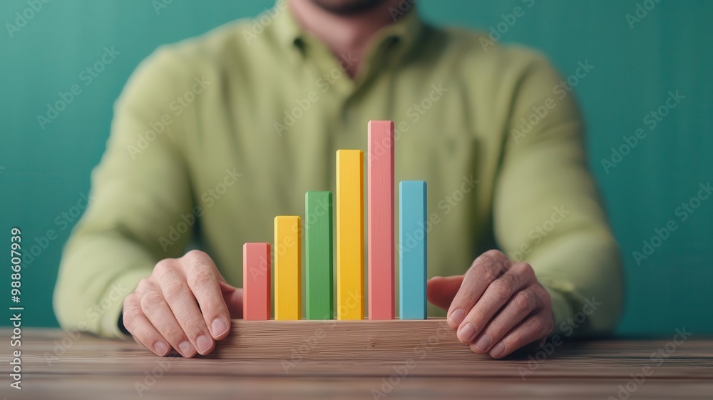 Creative shot of a customer feedback report with charts showing ...