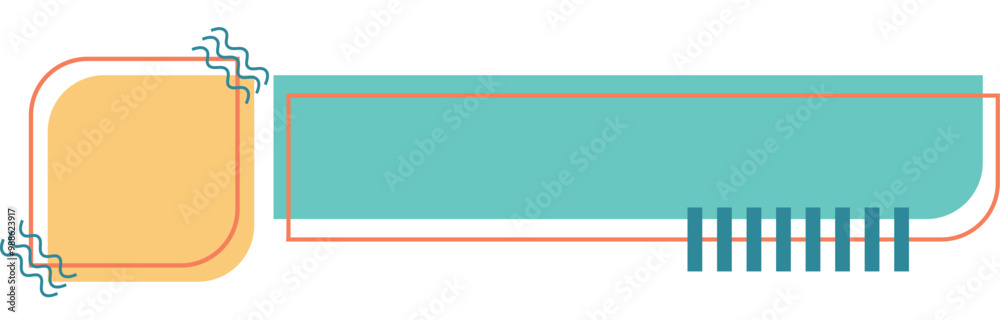 Minimalist Lower Third Design: A colorful lower third with geometric ...