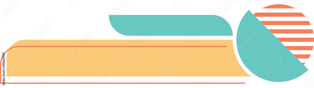 Minimalist Lower Third Design: A colorful lower third with geometric ...