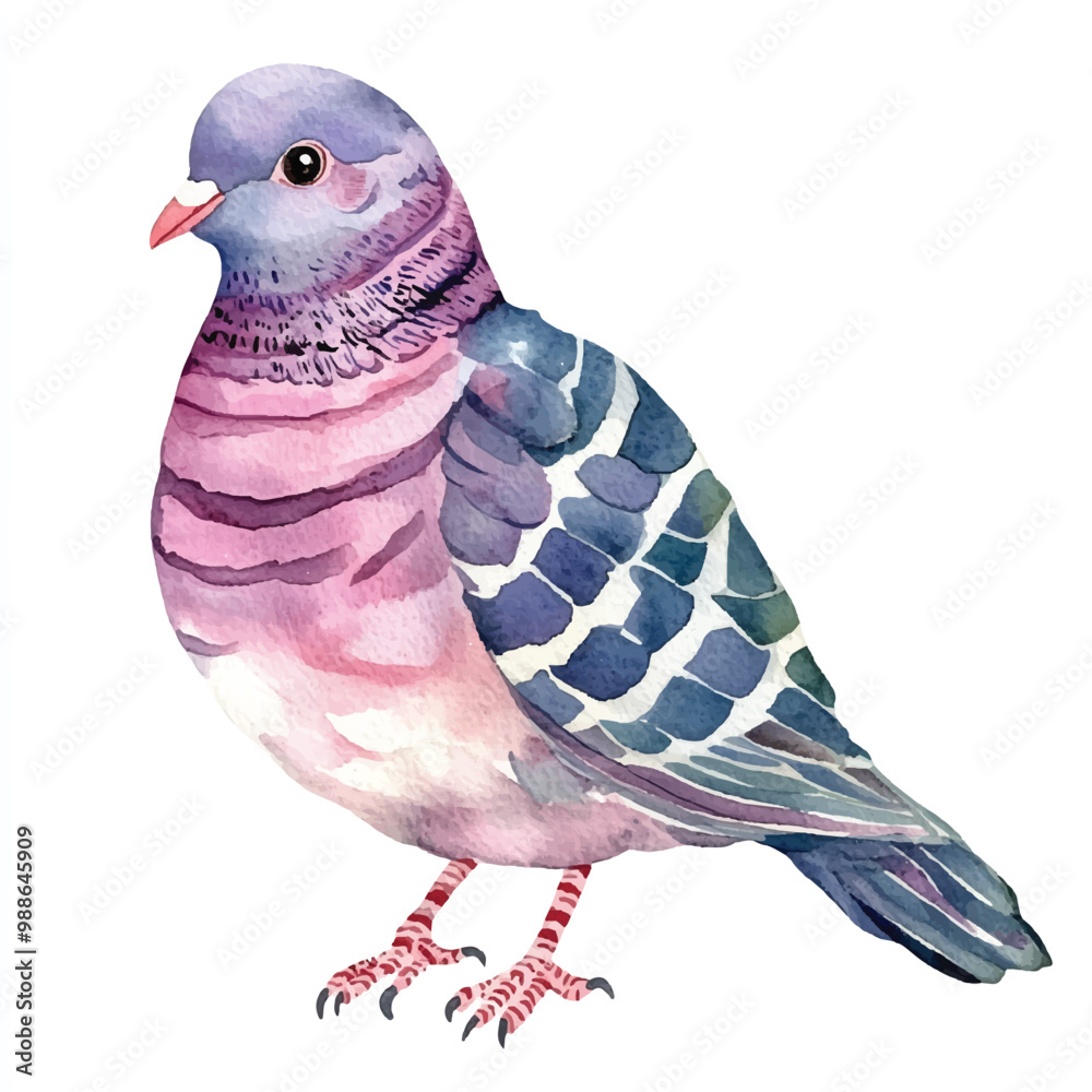 Dove watercolor clipart illustration isolated Stock Vector | Adobe Stock