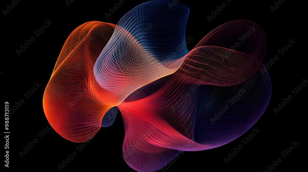 An abstract representation of a knot vector used in B-splines ...