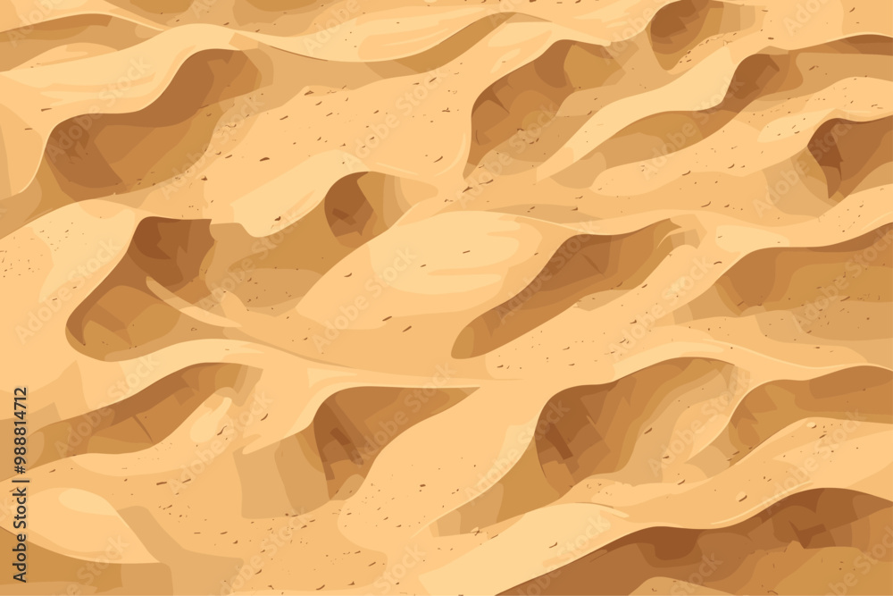 Sand background top view. Desert dunes landscape beach sand banner ...