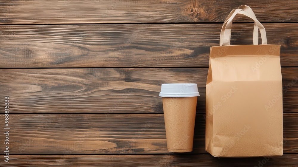 Custom-branded sustainable packaging, featuring eco-friendly logos and ...