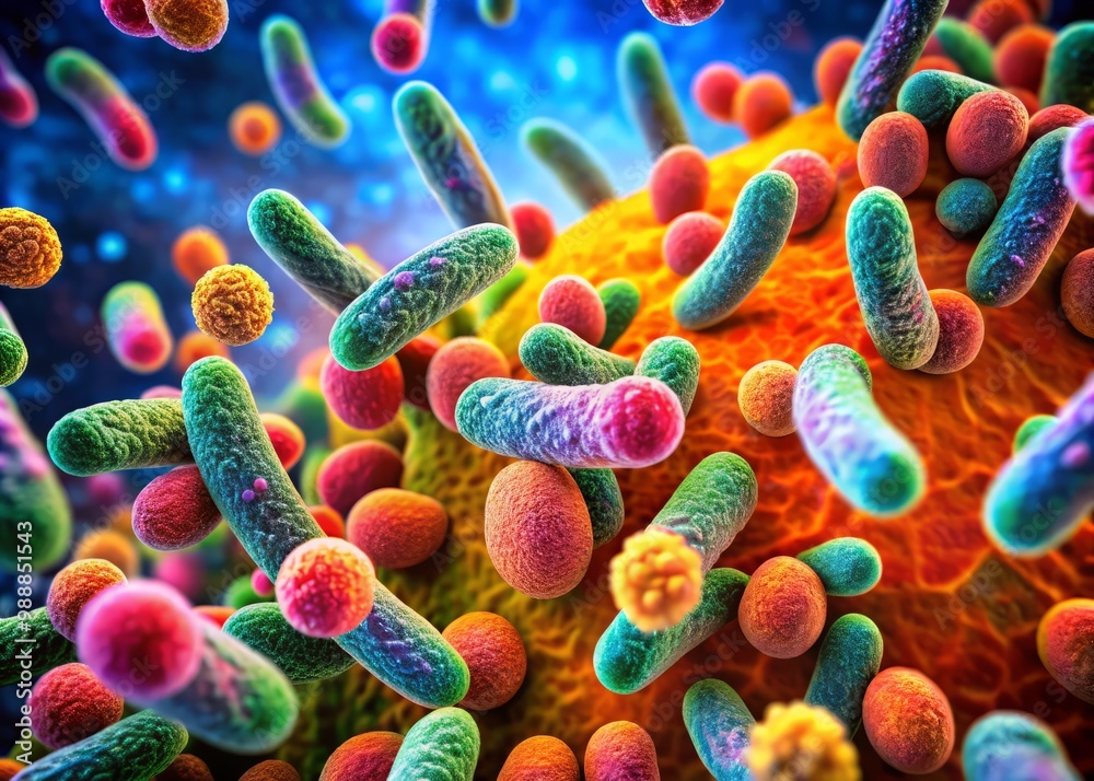 Microscopic view of meningococcal bacteria causing meningitis, with ...