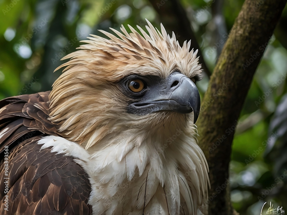 Philippine Eagle (Pithecophaga jefferyi) – One of the largest and ...