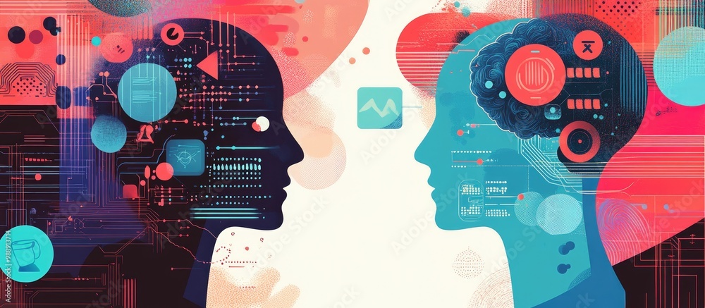 AI and human decision making a design illustrating the comparison of ...