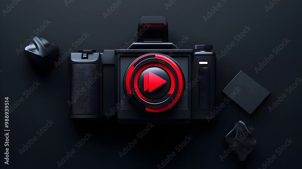 logo, symbol for photographer, vlogger . Camera icon vector logo design ...