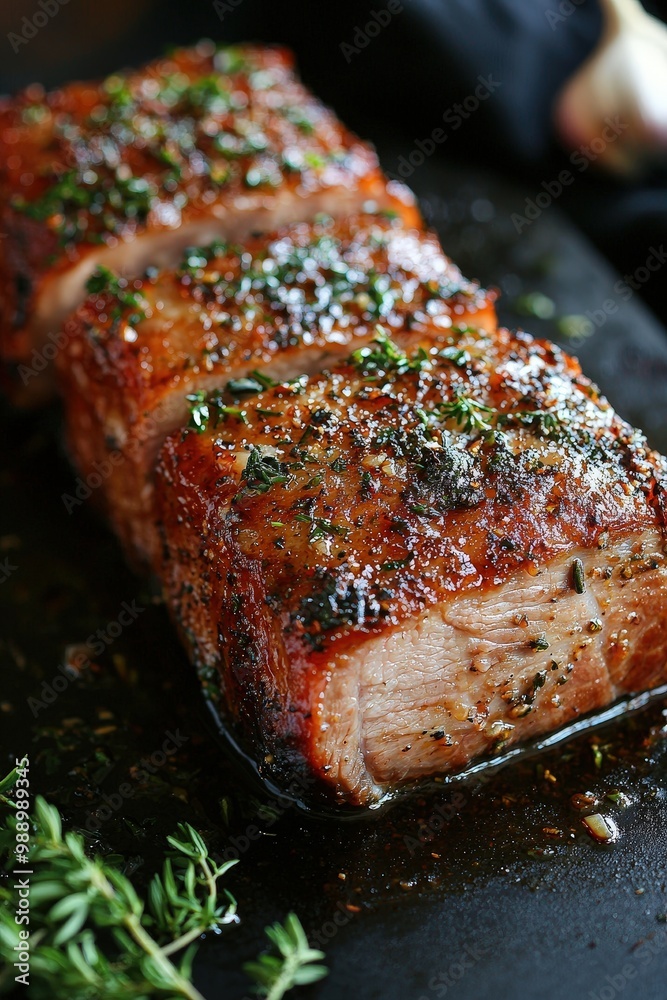 Rôti de Porc: A classic French roasted pork loin, usually seasoned with ...